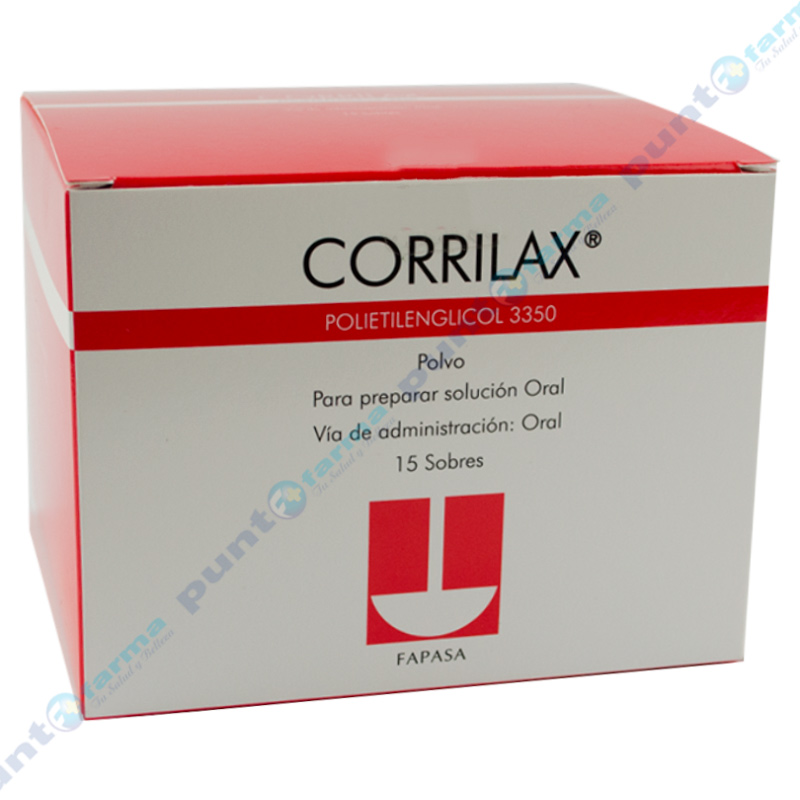 Corrilax Polietilenglicol 3350 - Caja de 15 sobres | Punto Farma