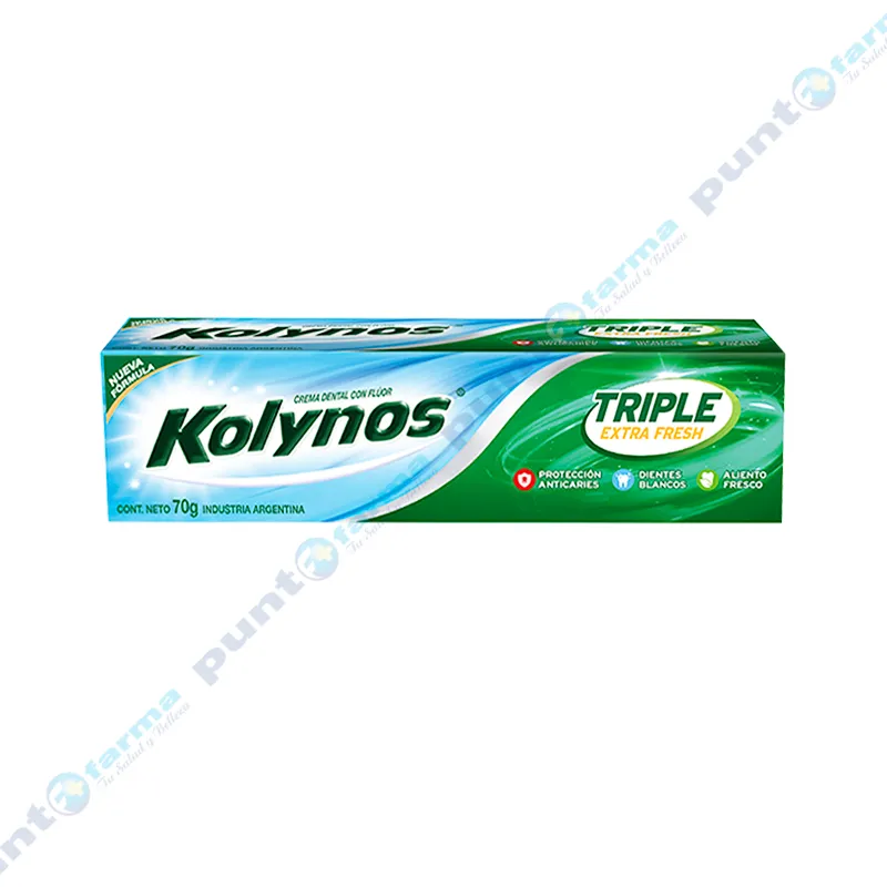 Crema Dental Triple Extra Fresh Kolynos - 90 gr | Punto Farma