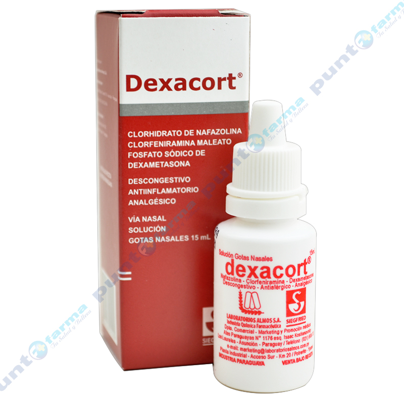 Dexacort Clorhidrato de nafazolina Gotas Nasales - Cont. 15mL | Punto Farma