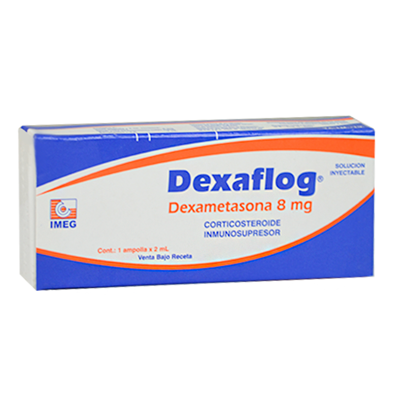 Dexaflog Dexametasona 8 mg - Cont. 1 ampolla de 2 mL | Punto Farma
