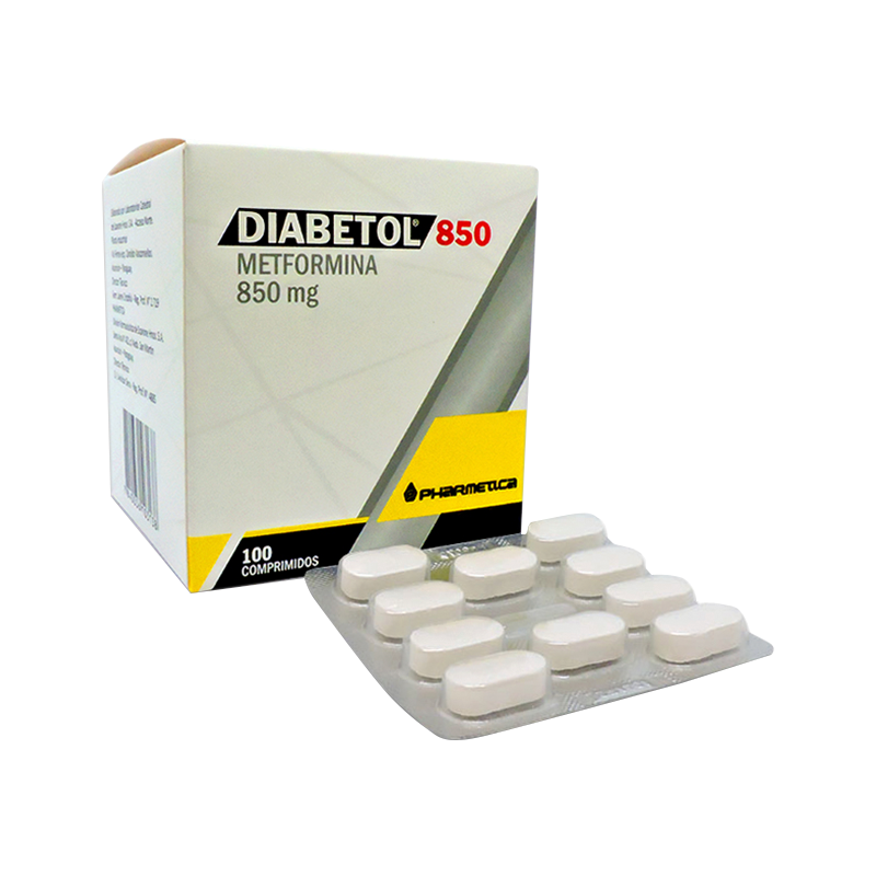 Diabetol 850 Metformina 850 mg - Cont. 100 comprimidos | Punto Farma