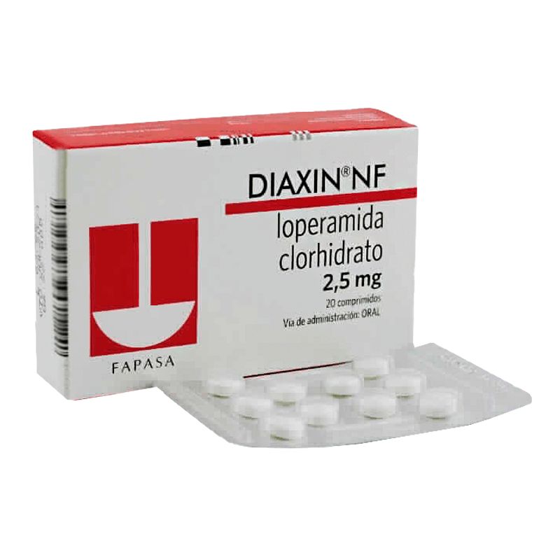 Diaxin Loperamida NF - Caja de 20 comprimidos | Punto Farma