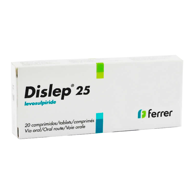 Dislep 25 levosulpiride - Caja de 20 comprimidos | Punto Farma