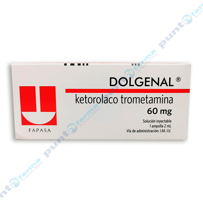 Dolgenal 60 mg Ketorolaco Trometamina - Solucion inyectable de 1 ...