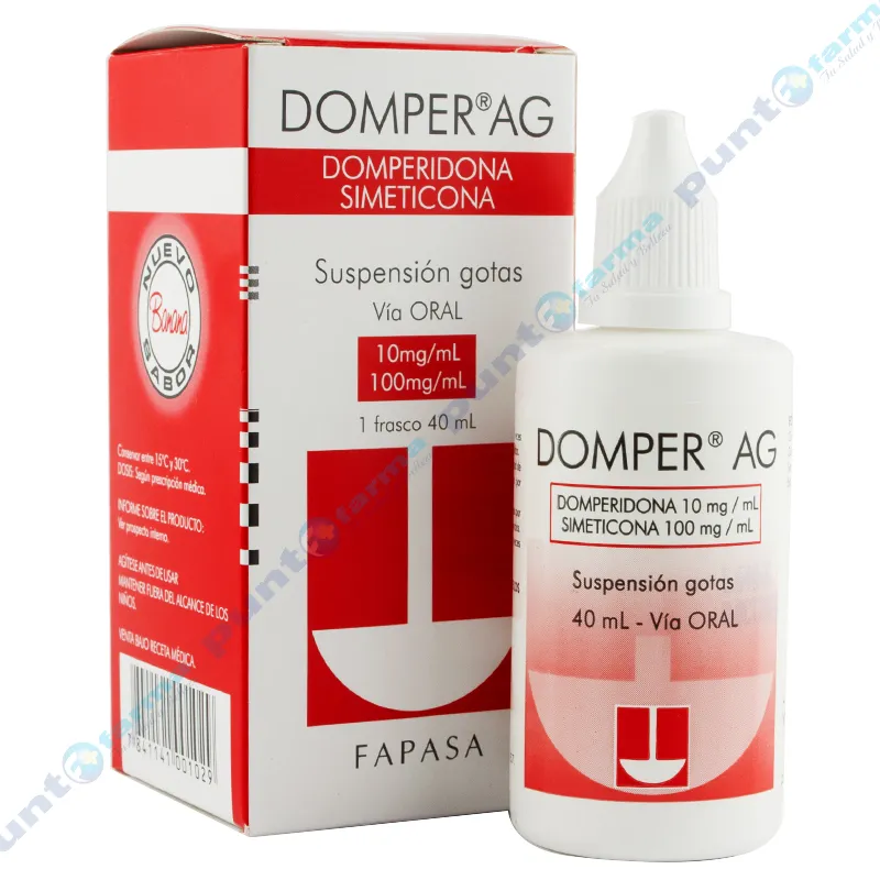 Domper AG Domperidona Simeticona - Cont. 40 mL. | Punto Farma