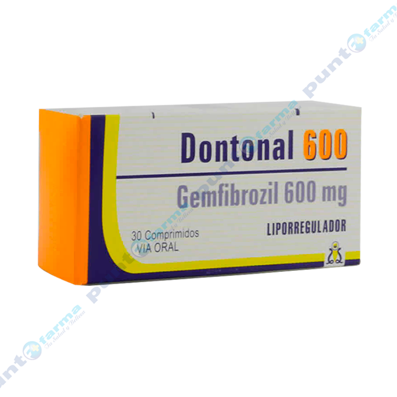 Dontonal 600 Gemfibrozil 600 mg - Caja de 30 comprimidos | Punto Farma