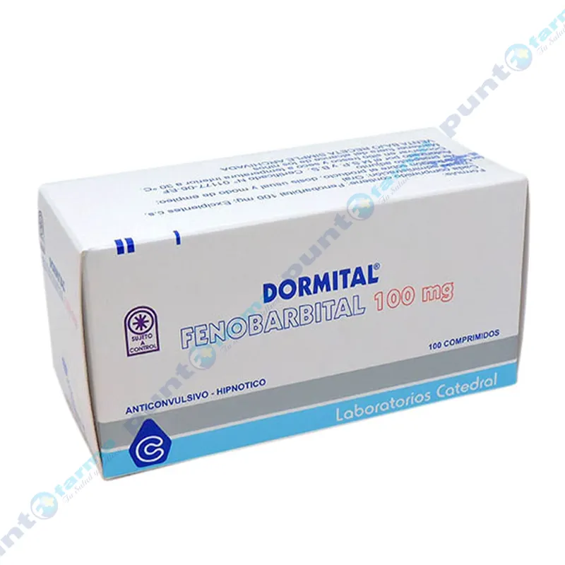 Dormital Fenobarbital 100 mg - Caja de 100 comprimidos | Punto Farma