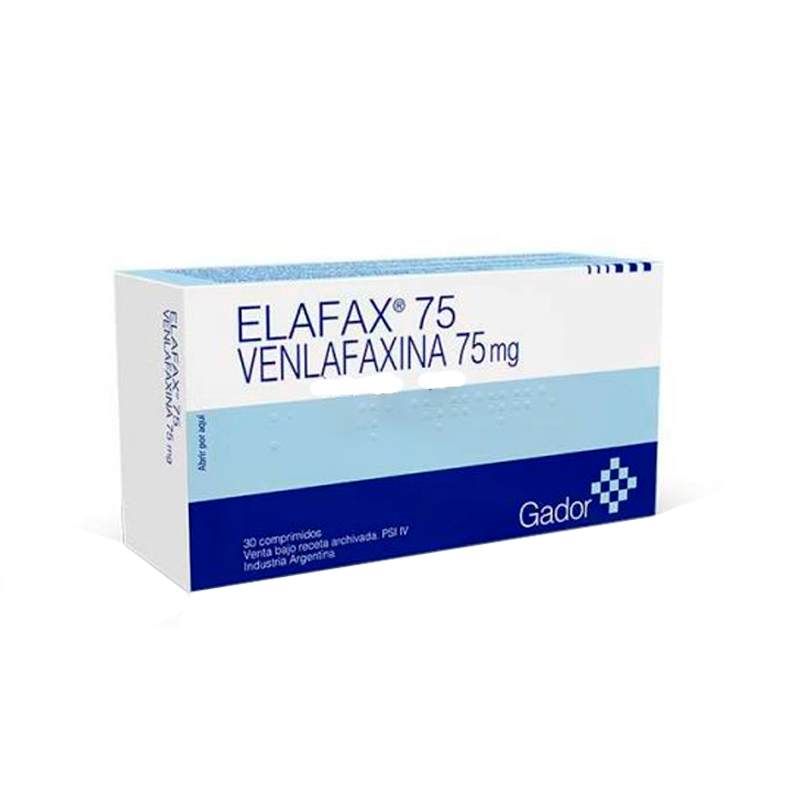 Elafax 75 Venlafaxina 75mg - Contiene 30 comprimidos. | Punto Farma