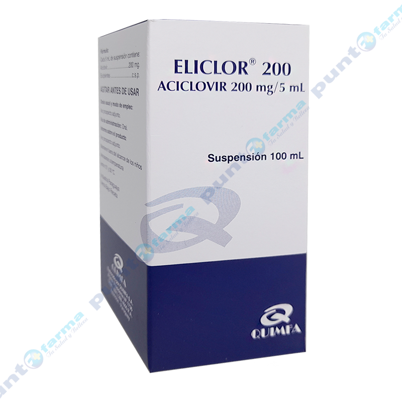 Eliclor 200 mg - Suspensión 100 mL | Punto Farma