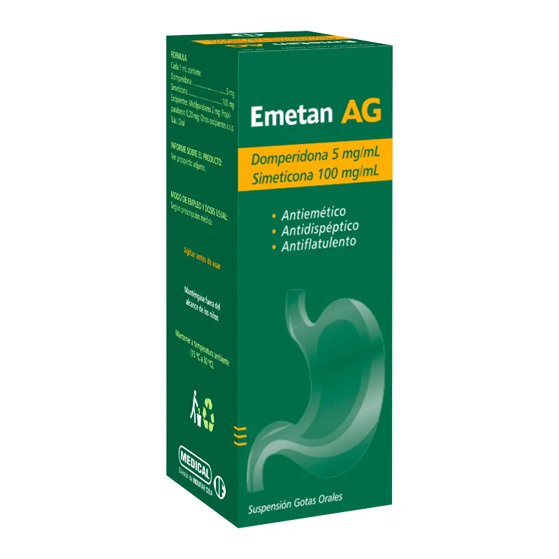 Emetan AG Domperidona 5 mg - 40 mL | Punto Farma