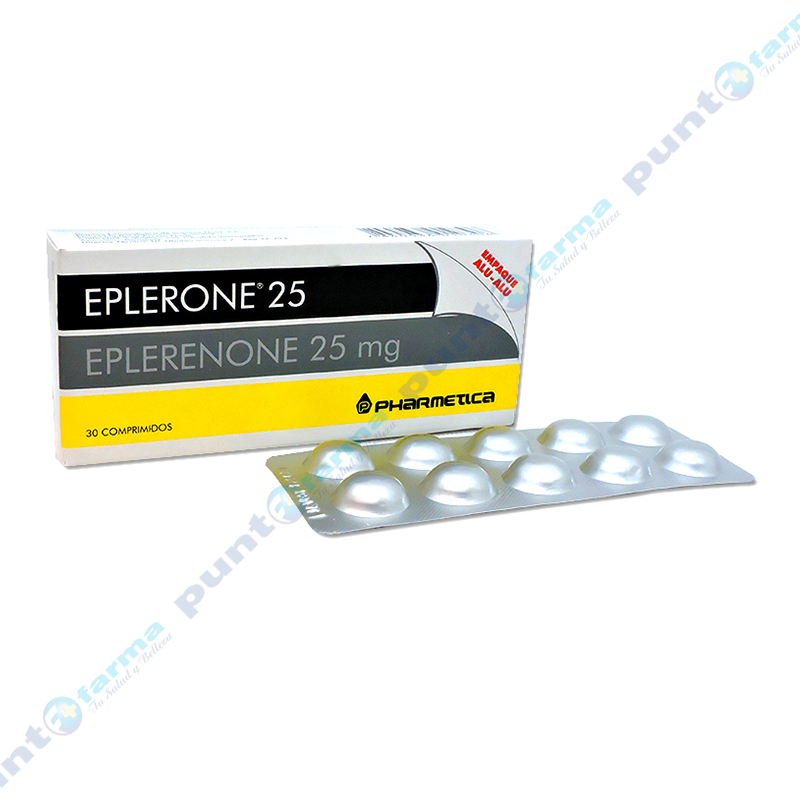 Eplerone 25 Eplerenome 25 mg - Caja de 30 comprimidos | Punto Farma