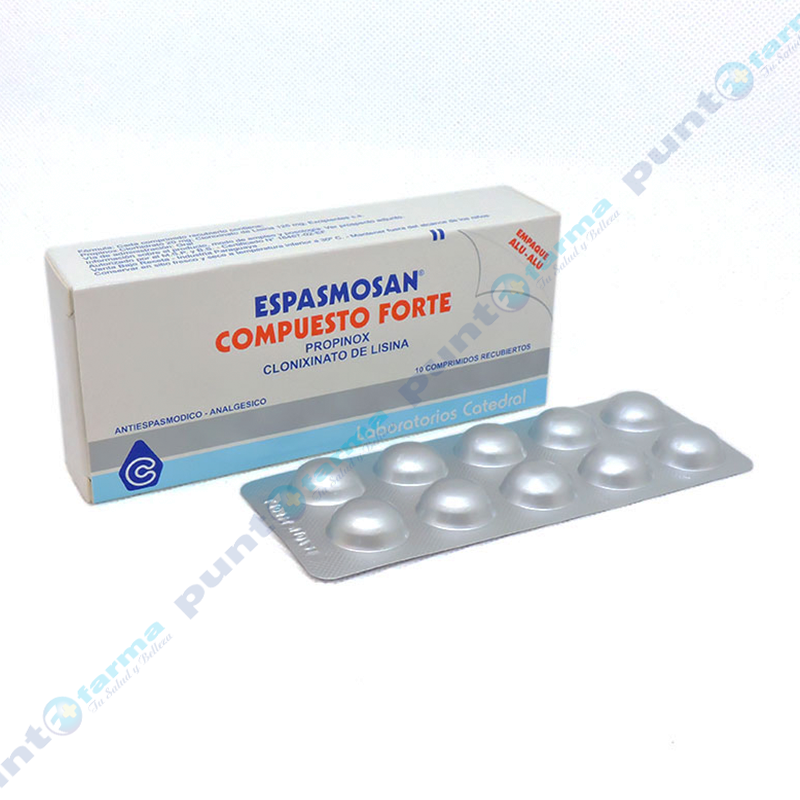Punto Farma | Espasmosan Compuesto forte - Caja de 10 comprimidos ...
