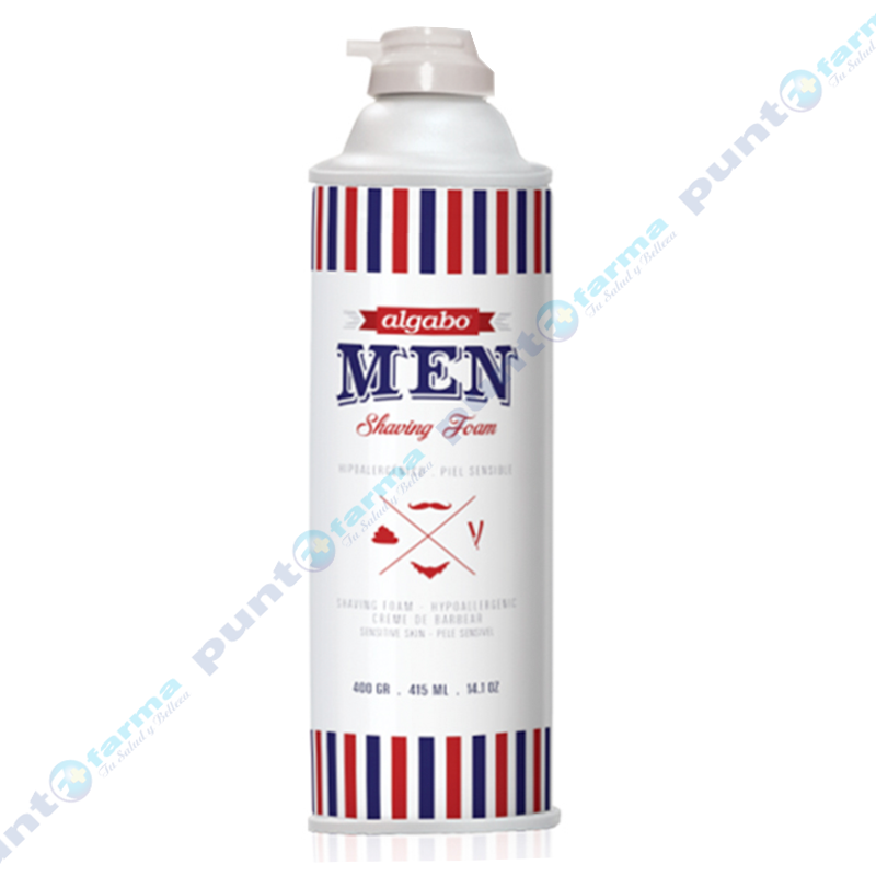 Espuma de afeitar Men Algabo - 400 mL | Punto Farma