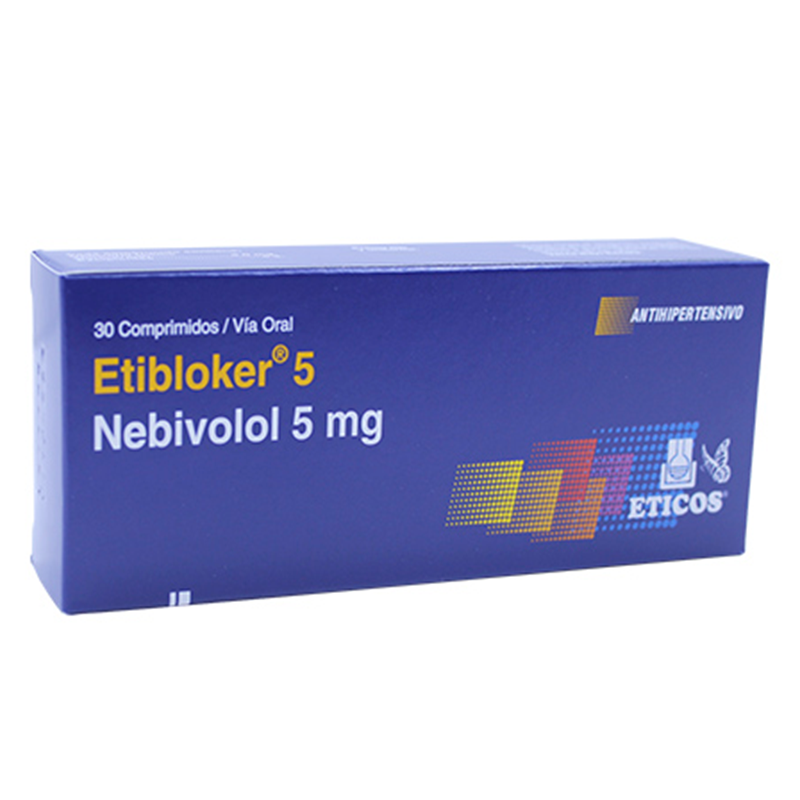 Etibloker 5 Nebivolol 5 mg - Caja de 30 comprimidos | Punto Farma
