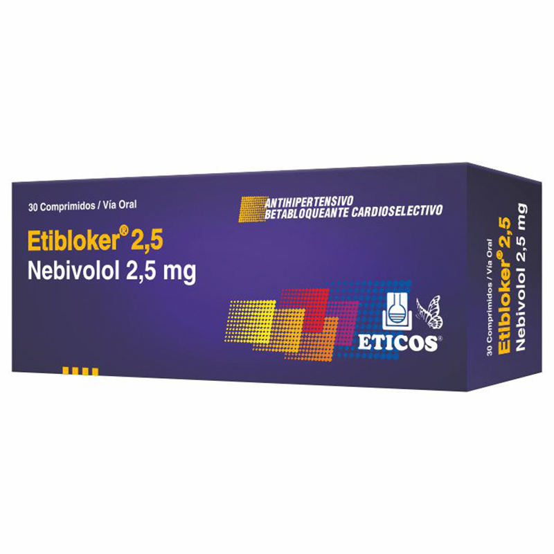 Etibloker Nebivolol 2,5 - Caja de 30 Comprimidos | Punto Farma