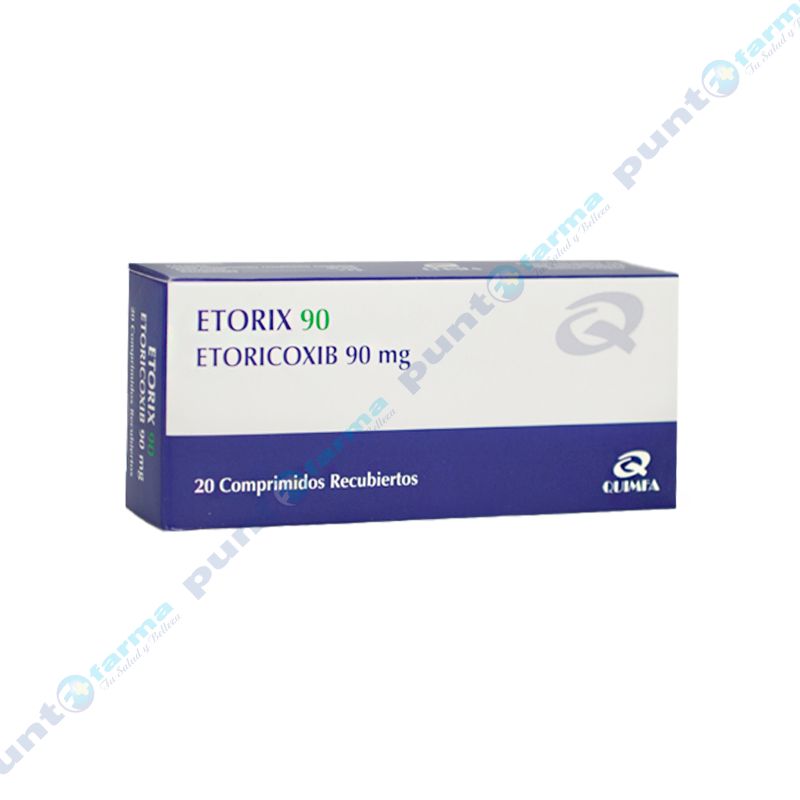 Etorix Etoricoxib 90 mg - Caja de 20 comprimidos recubiertos | Punto Farma