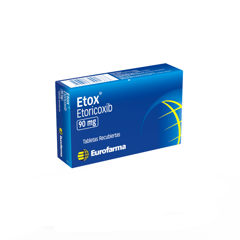 Etox Etoricoxib 90mg - Cont. 14 tabletas recubiertas | Punto Farma