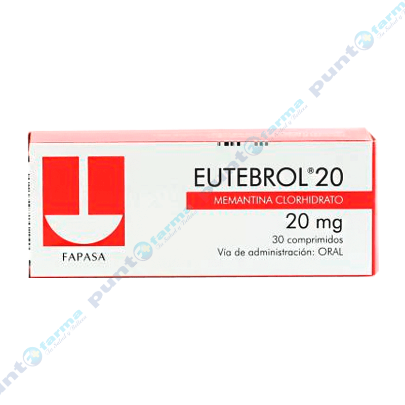 Eutebrol 20 Memantina Clorhidrato 20 mg - Caja de 30 comprimidos ...