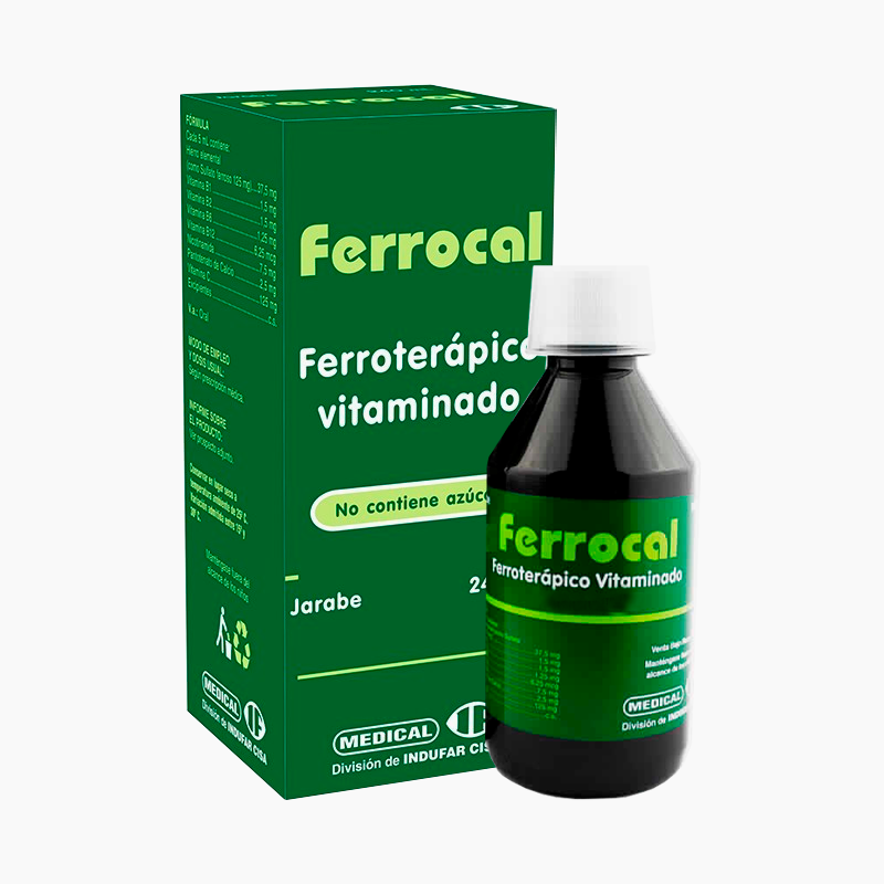 Ferrocal Ferroterápico Vitaminado - 240 mL. | Punto Farma
