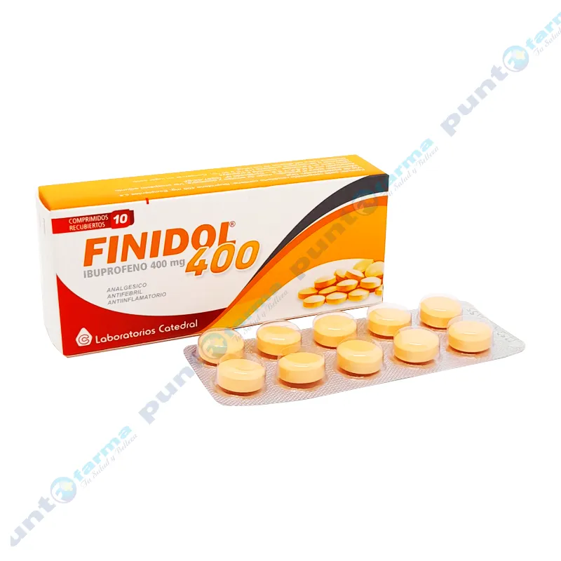 Finidol 400 Ibuprofeno 400 mg - Cont. 10 comprimidos recubiertos ...