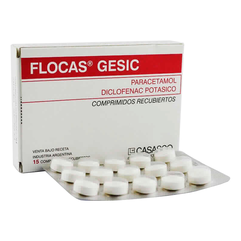 Flocas Gesic Paracetamol - Cont. 15 comprimidos recubiertos | Punto Farma