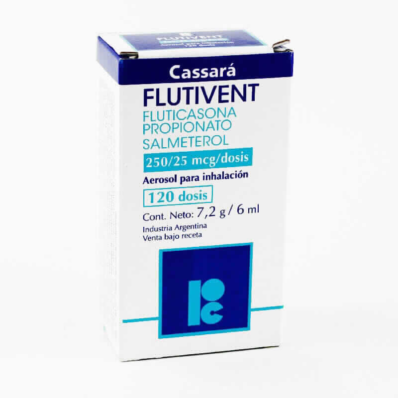 Flutivent Fluticasona Propionato Salmeterol 250/25 mcg/dosis - 120 ...