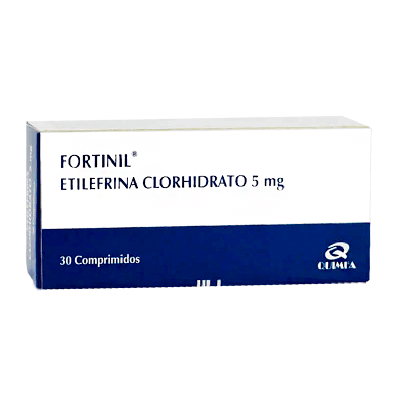 Fortinil Etilefrina Clorhidrato 5mg - Caja de 30 comprimidos | Punto Farma