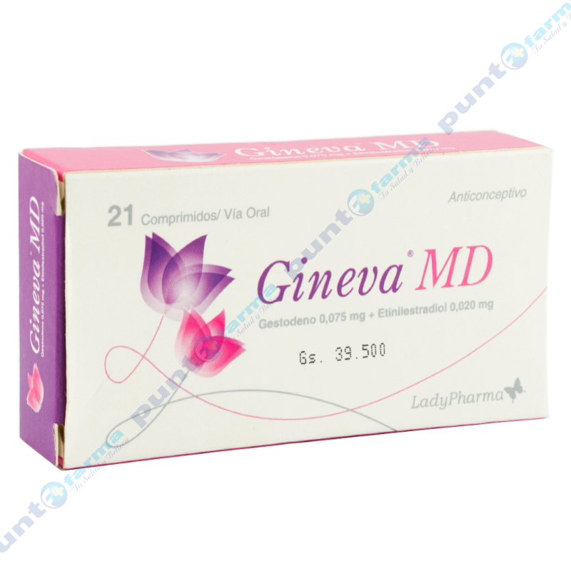 #QUEDATEENCASA - Punto Farma | Gineva MD - Caja de 21 comprimidos