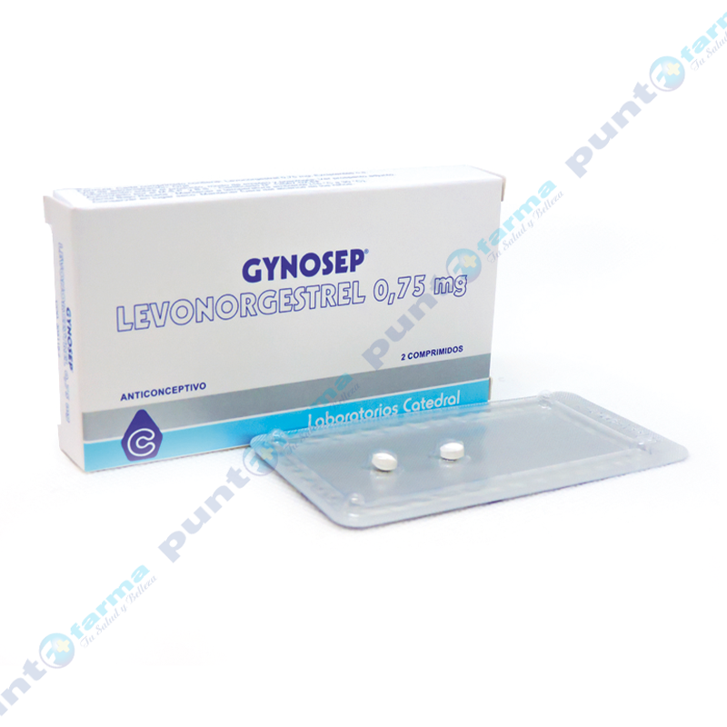 Gynosep Levonorgestrel 0,75 mg - Caja de 2 comprimidos | Punto Farma