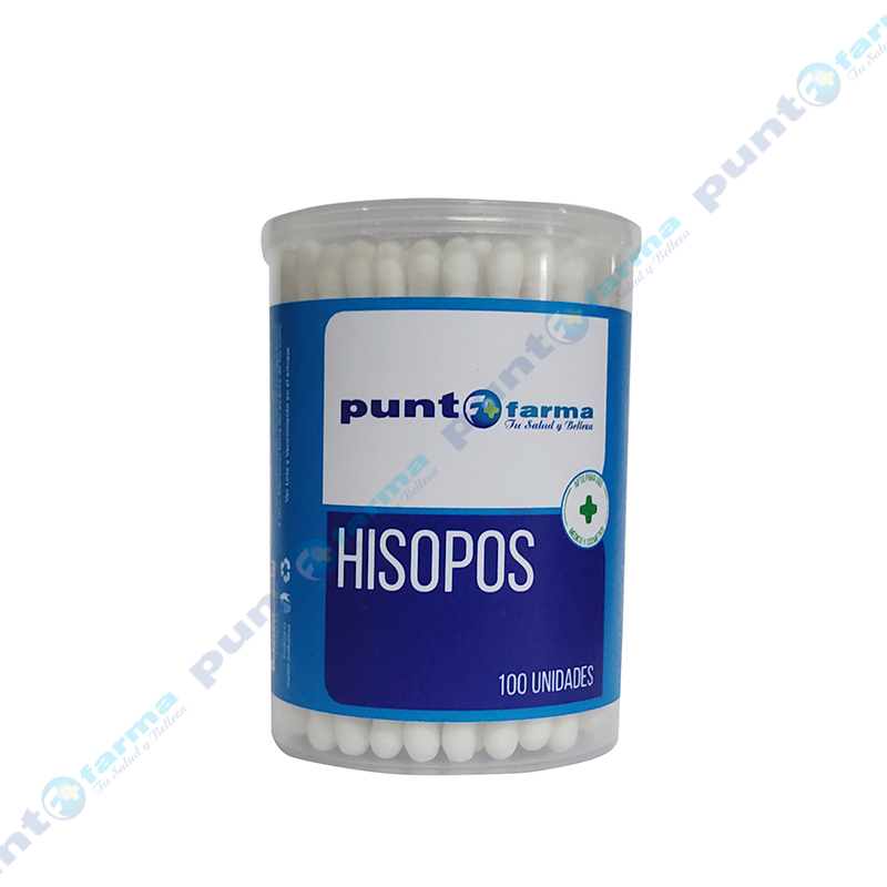 Hisopos en pote - Contiene 100 Unidades | Punto Farma