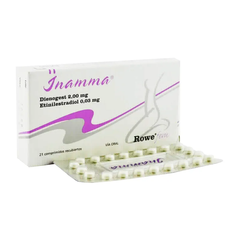Inamma Rowe Fem Dienogest 2,00 mg - Caja de 21 comprimidos recubiertos ...