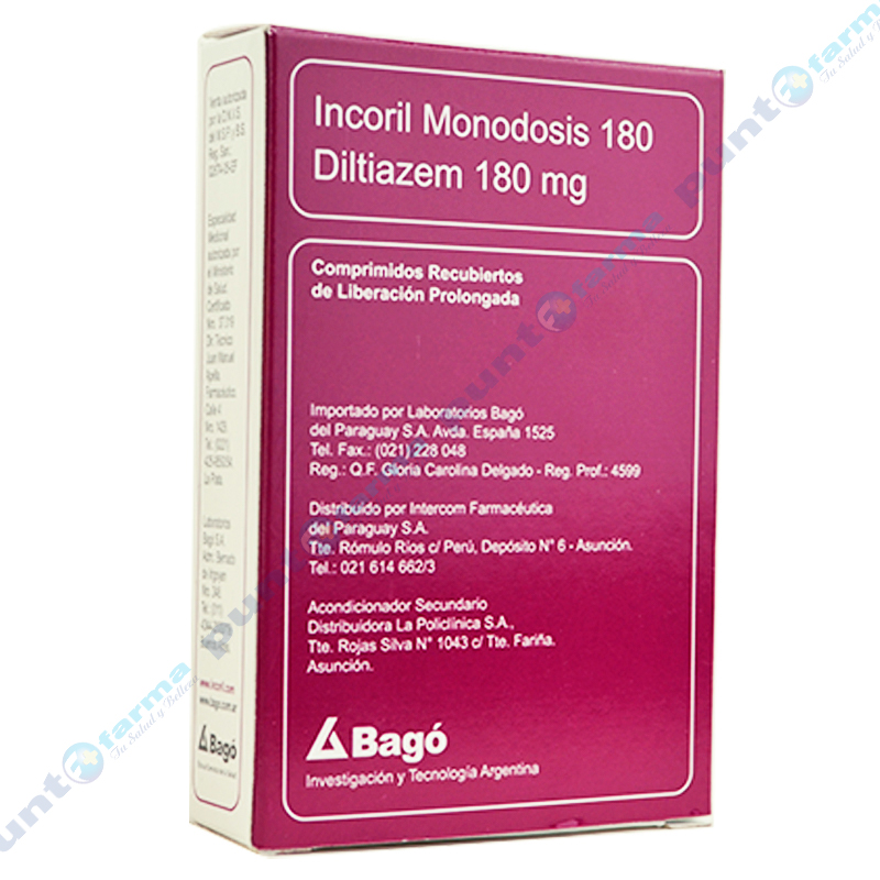 Incoril Monodosis 180 - Caja de 30 comprimidos recubiertos | Punto Farma