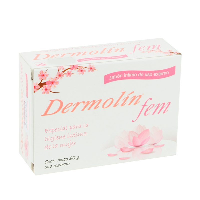 Jabón Intimo Dermolín fem - Cont. Neto 90g | Punto Farma