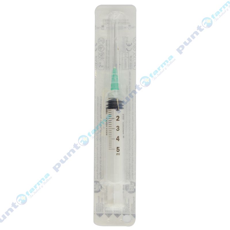Jeringa Pic 5cc - 21x1 1/2 | Punto Farma