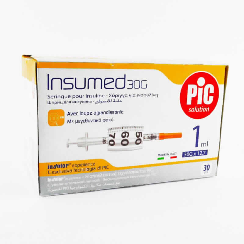 Jeringa Pic solution Insumed - 30 unidades | Punto Farma