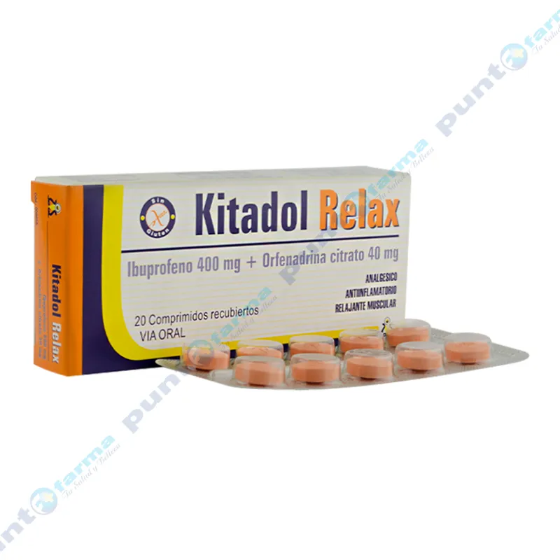 Kitadol Relax Ibuprofeno 400 mg - Cont. 20 comprimidos recubiertos ...