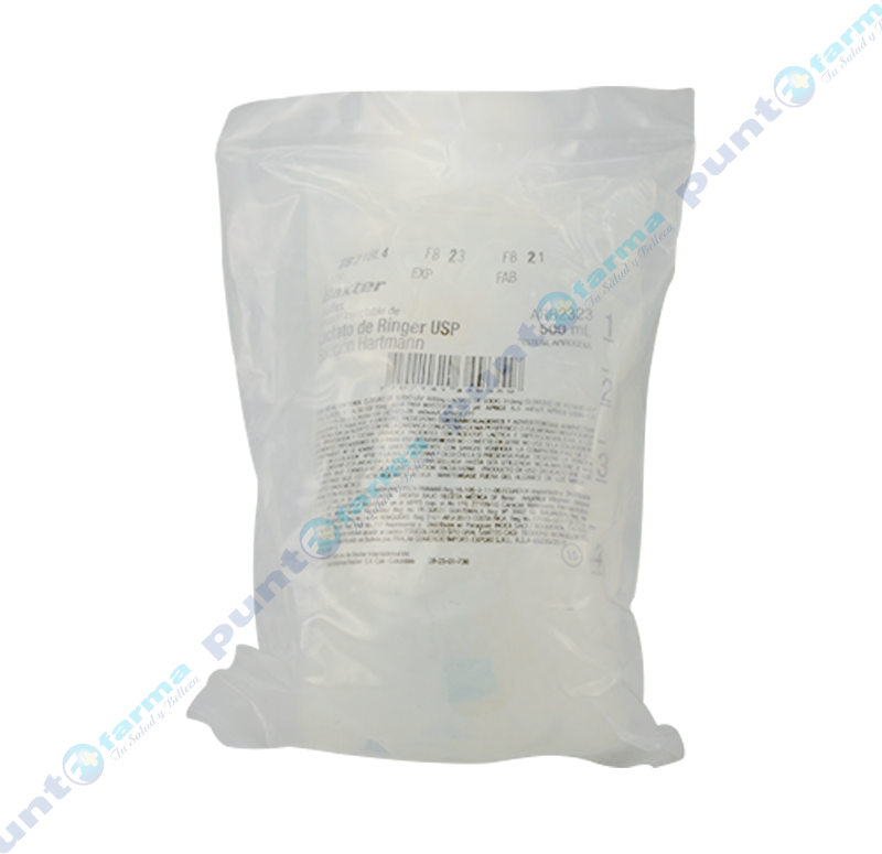 Lactato de Ringer Baxter - Solución Inyectable de 500 mL | Punto Farma