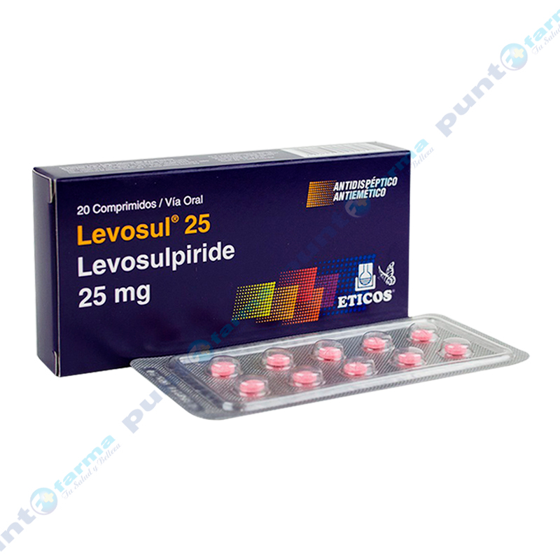 Levosul 25 Levosulpiride 25mg - Cont. 20 comprimidos | Punto Farma