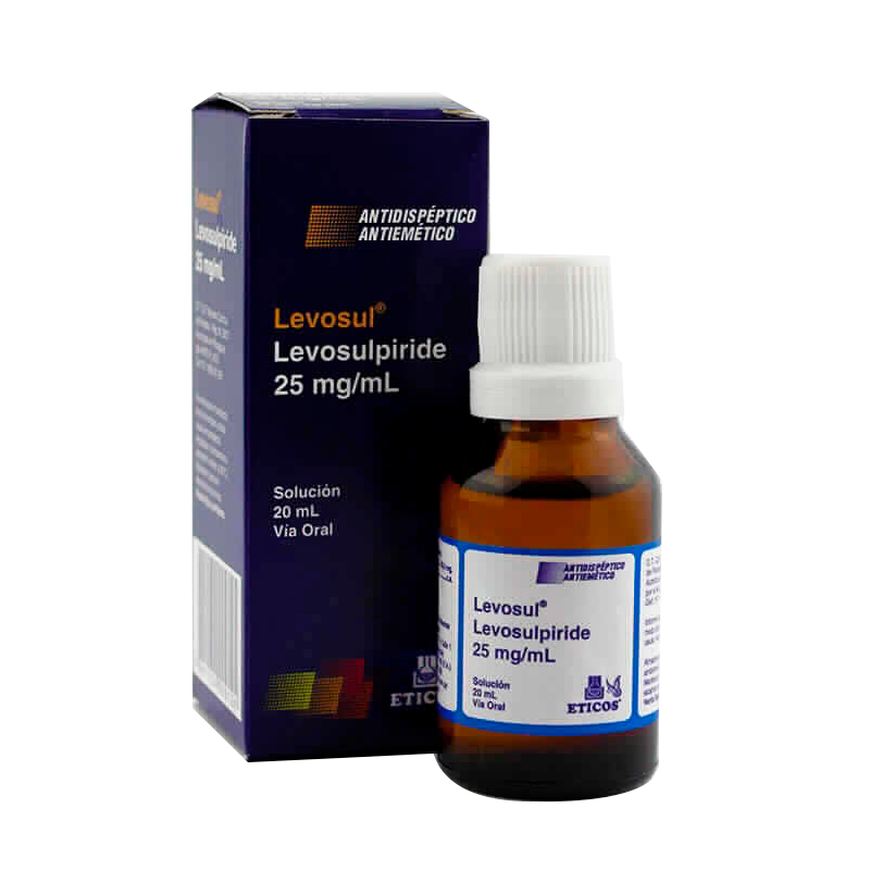 Levosul Levosulpiride 25mg - 20ml solución gotas | Punto Farma