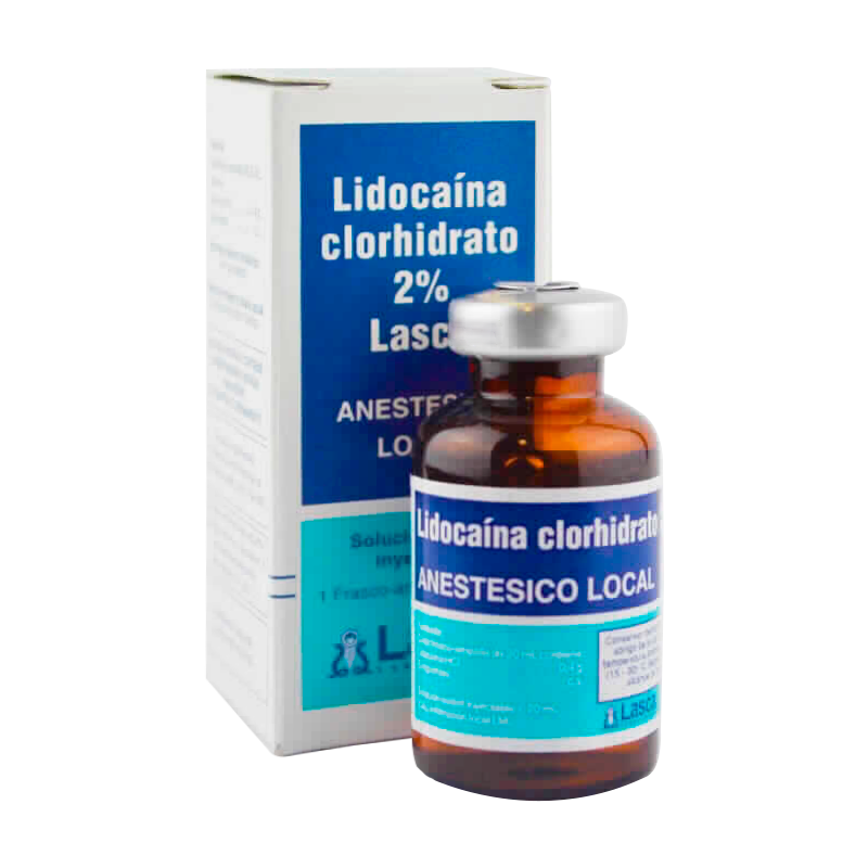 Lidocaína clorhidrato 2% Solución Estéril Inyectable - 1 Frasco ampolla ...