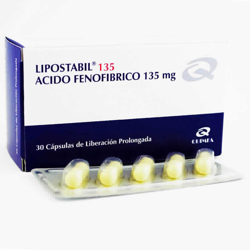 Lipostabil Acido Fenofibrico 135 mg - Cont. 30 Cápsulas. | Punto Farma
