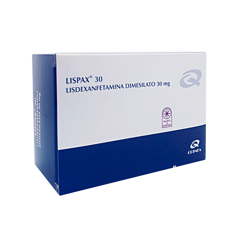 Lispax 30 Lisdexanfetamina Dimesilato 30 mg - Cont. 30 cápsulas | Punto ...