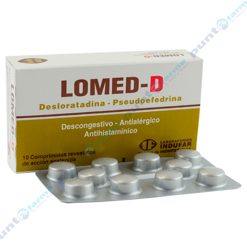 Punto Farma | Lomed-D - Caja de 10 comprimidos