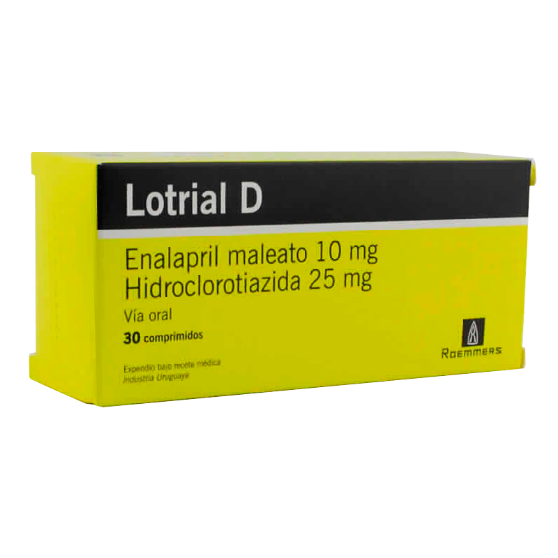 Lotrial D Enalapril maleato 10 mg - Caja de 30 comprimidos | Punto Farma