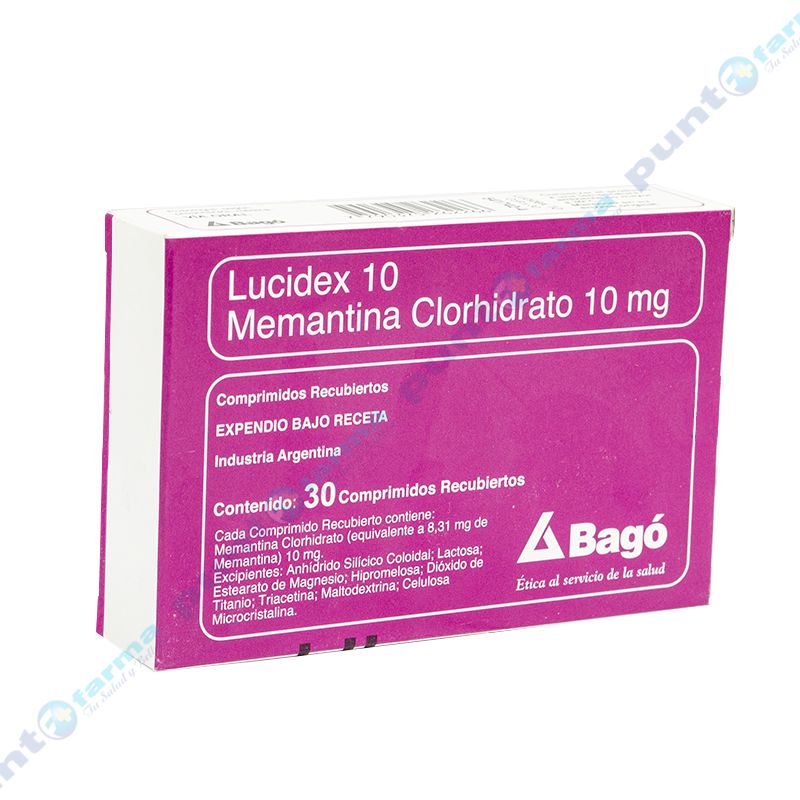 Punto Farma | Lucidex 10 Memantina Clorhidrato 10 mg - Caja de ...
