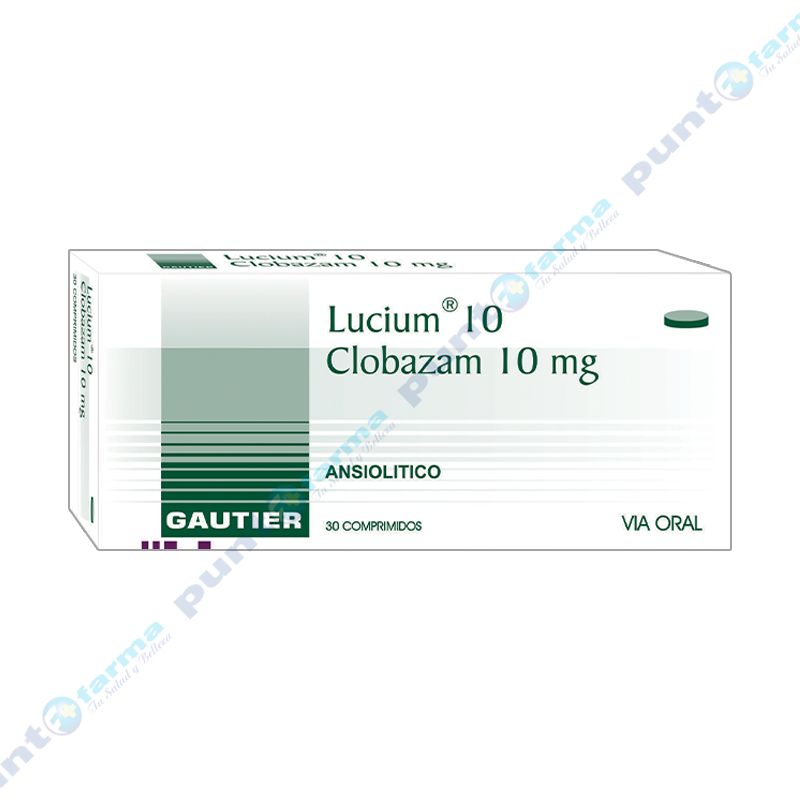 Lucium 10 mg Clobazam 10 mg - Caja de 30 comprimidos | Punto Farma