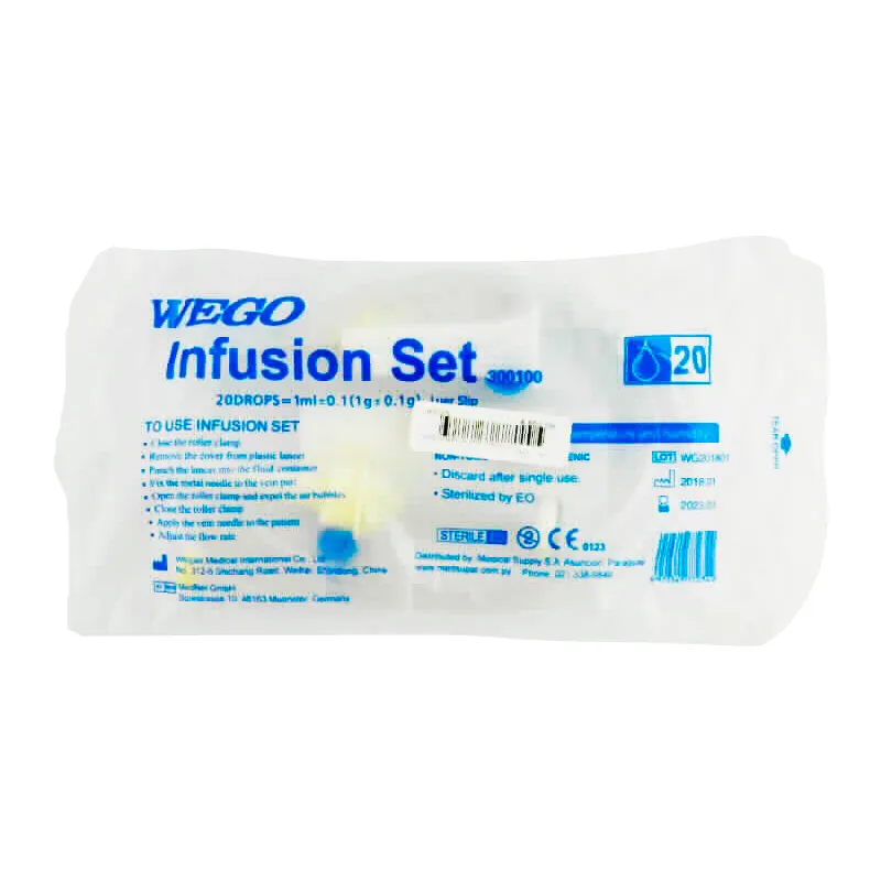 Macrogotero a presión Infusion set 300100 Wego - 1 unidad | Punto Farma