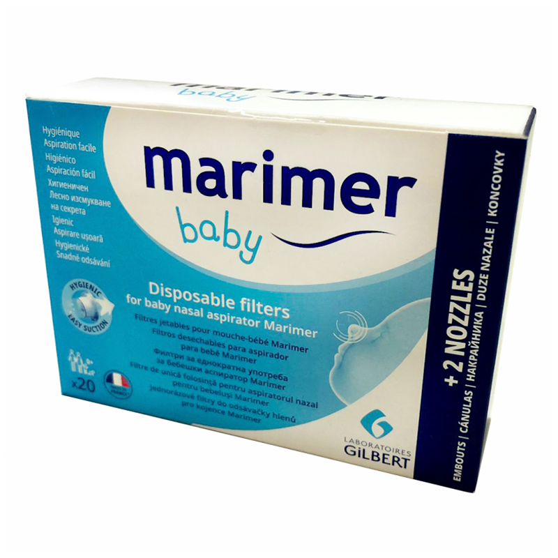 Marimer Filtro Aspirador Nasal para bebés - Cont. 20 unidades | Punto Farma