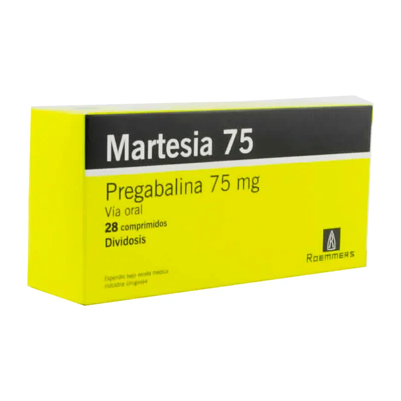 Martesia 75 Pregabalina 75 mg - Caja de 28 Comprimidos | Punto Farma