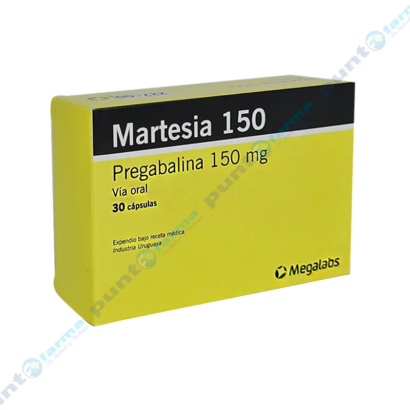 Martesia Pregabalina 150 mg - Caja de 30 cápsulas | Punto Farma